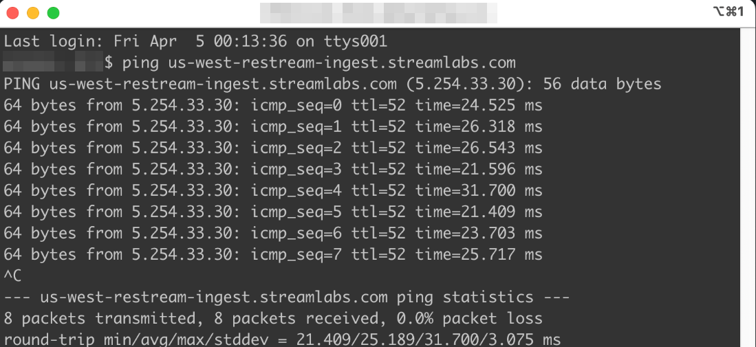 How to Run and Read a Ping Test – Streamlabs